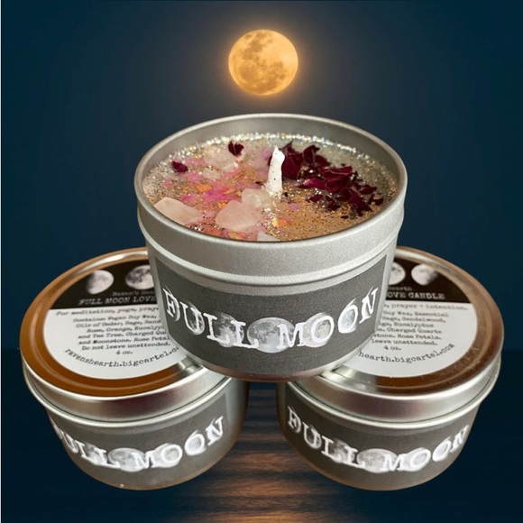 Raven’s Hearth | Accents | Full Moon Candles Soy Wax Vegan | Poshmark
